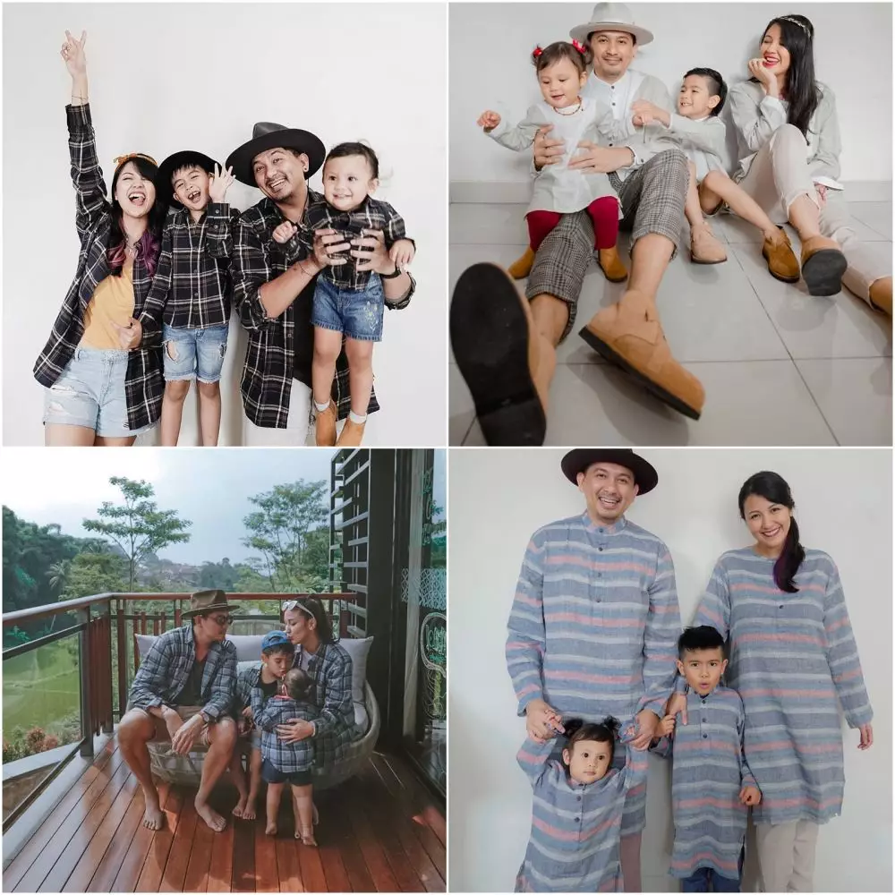 8 Keluarga artis ini gemar pakai baju kembaran, kompak banget