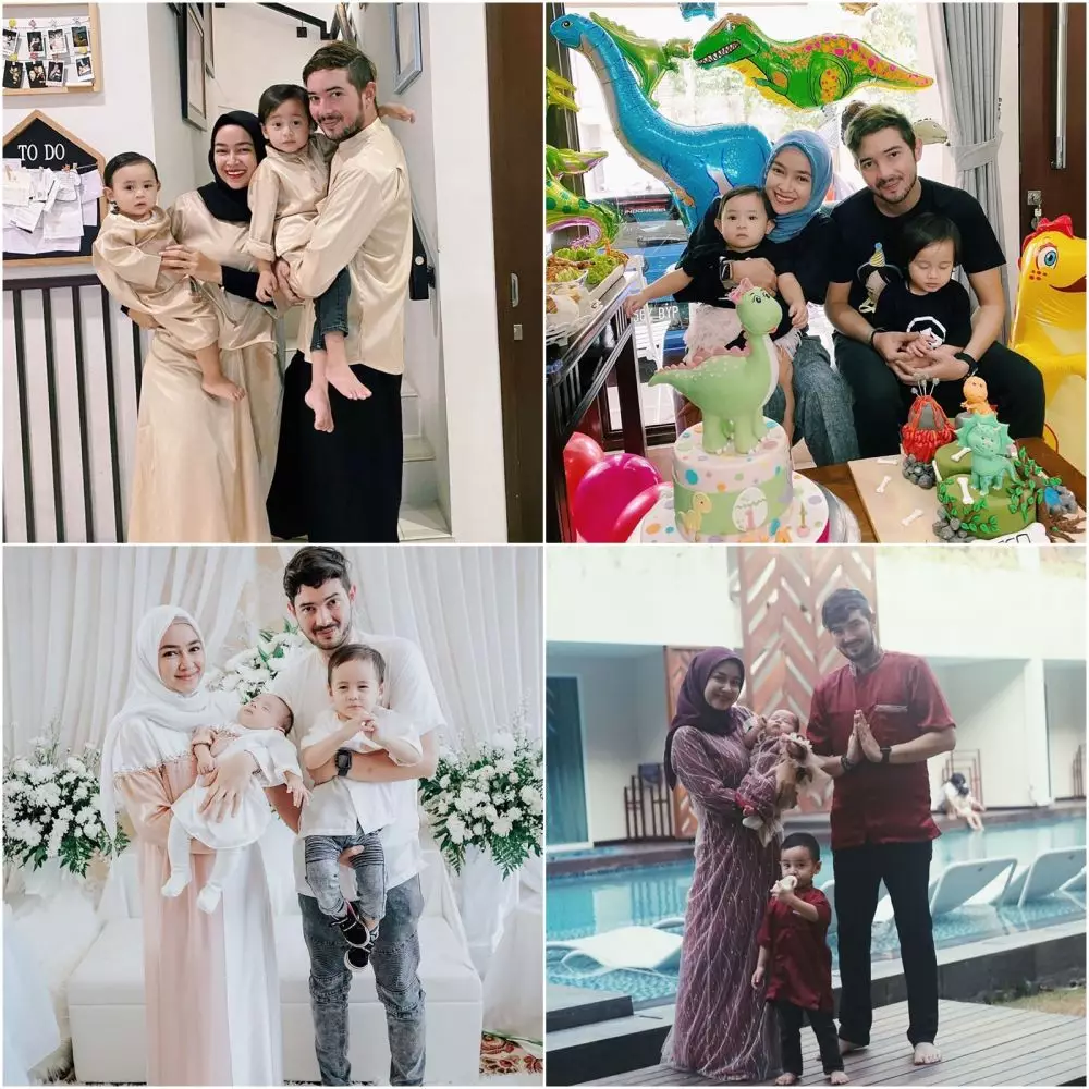 8 Keluarga artis ini gemar pakai baju kembaran, kompak banget