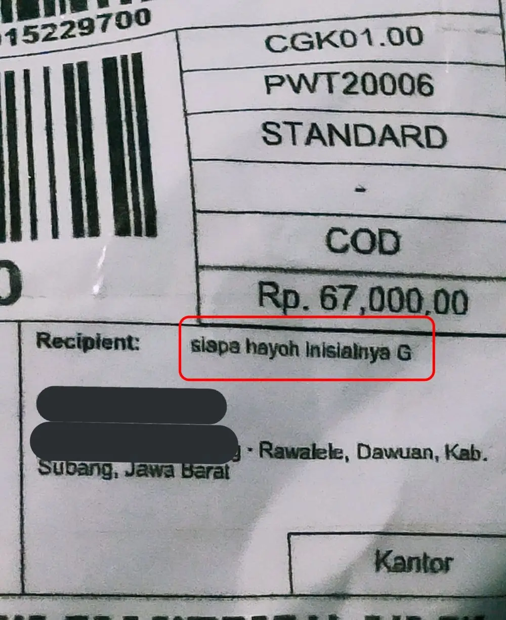 13 Nama Nyeleneh Penerima Paket Ini Bikin Kurir Senyum Pasrah