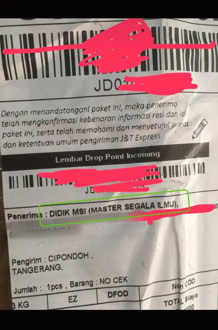 13 Nama Nyeleneh Penerima Paket Ini Bikin Kurir Senyum Pasrah