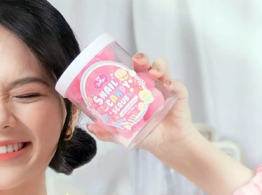 Snail Candy Scrub, sabun ini dibuat dari lendir siput dan gula as