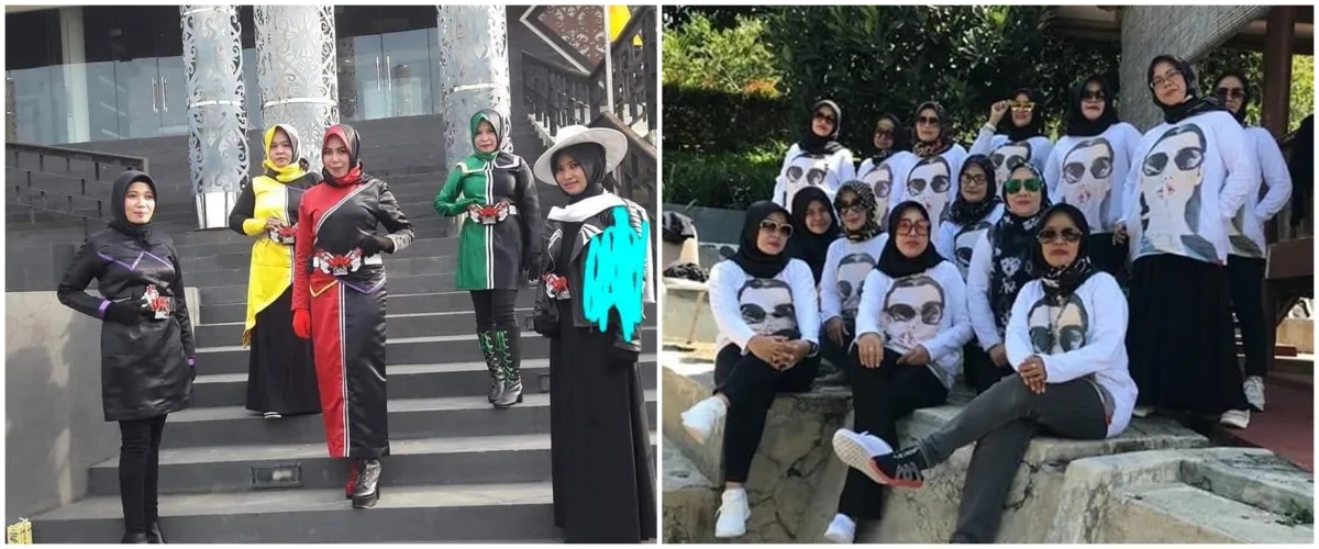 11 Potret lucu emak-emak pakai outfit nyeleneh ini bikin senyum kecut