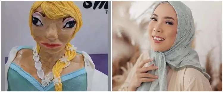 Fitri Tropica beri kejutan ugly cake ke anak, proses bikinnya rumit