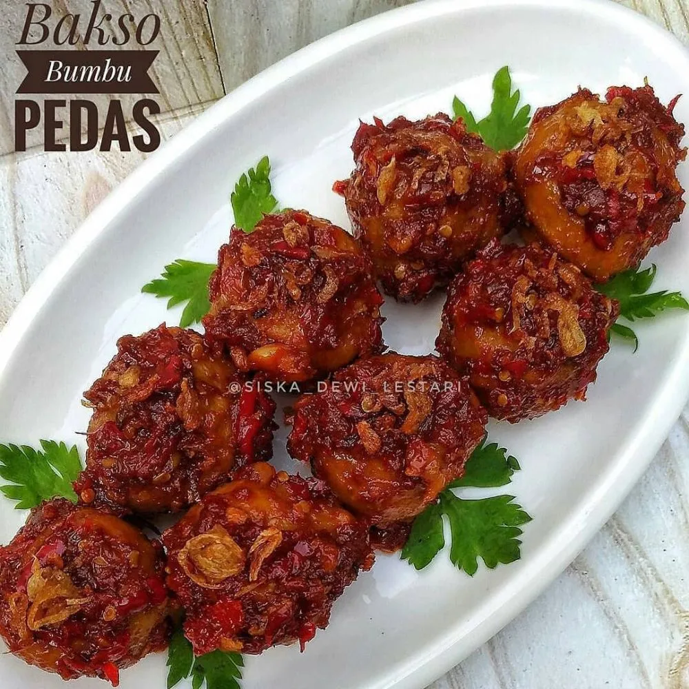 11 Resep olahan bakso pedas, bumbunya nendang dan bikin nagih