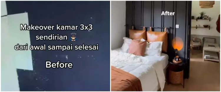 Makeover kamar 3x3 jadi estetik, hasilnya mirip penginapan mewah