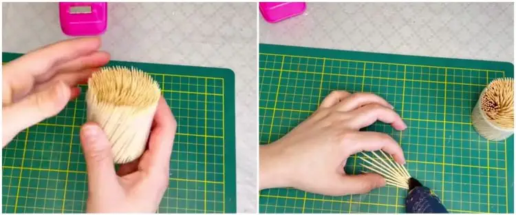 Hanya gunakan tusuk gigi, ini trik mudah bikin hiasan dinding estetik ... Hanya gunakan tusuk gigi, ini trik mudah bikin hiasan dinding estetik ...