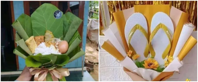 11 Potret lucu buket bunga ini unik tapi sebaiknya jangan dijadikan ...