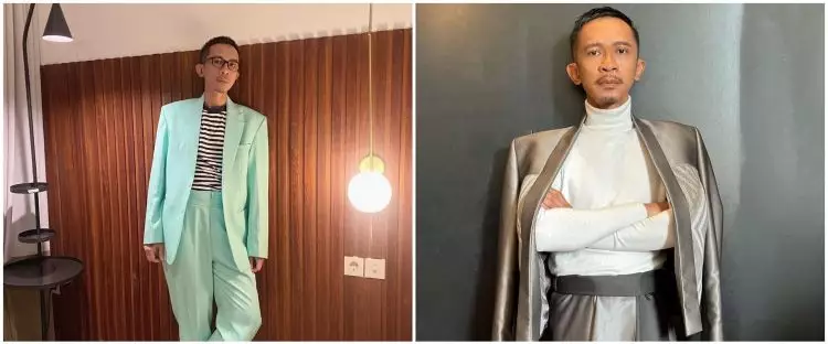 Cuma pakai baju jaring, begini 8 gaya nyentrik Aming saat hadir di ...