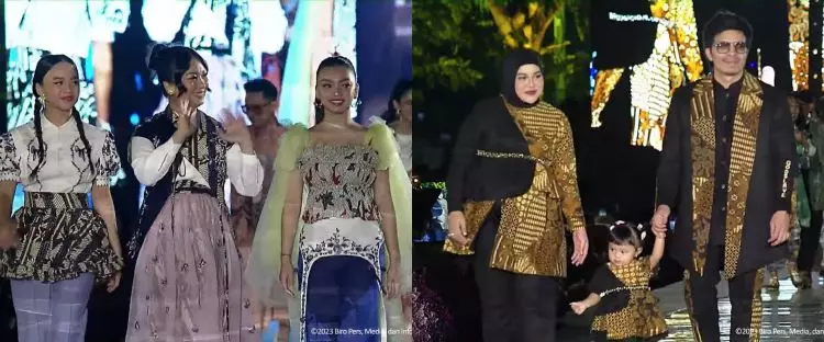 Momen 7 keluarga seleb kompak pakai batik di Istana Berbatik, gaya ...