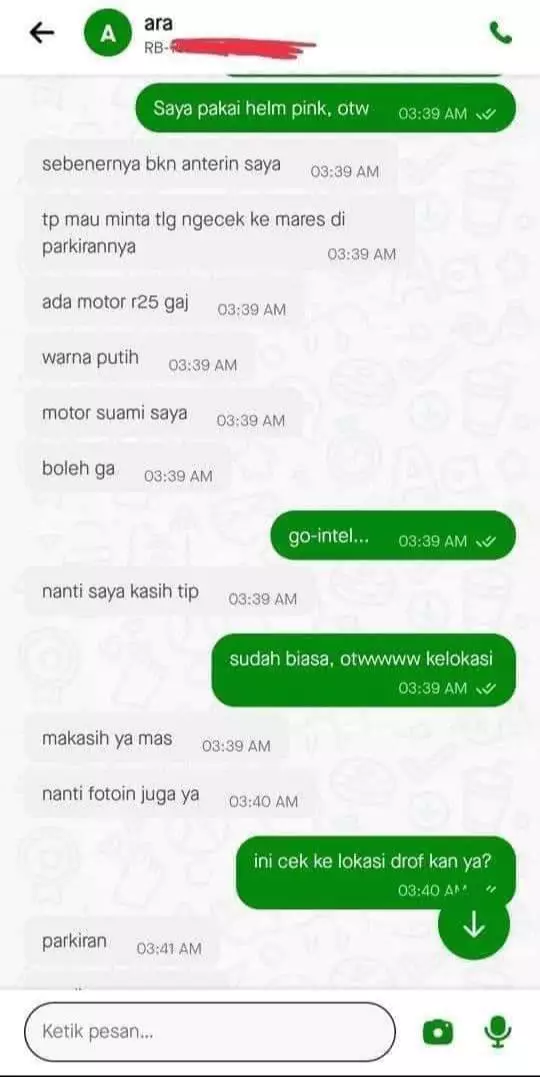 Duga suami mampir ke sebuah apartemen, wanita ini pesan ojek online buat jadi mata-mata