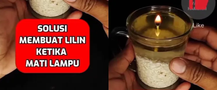 Tak perlu beli lampu darurat, ini cara mudah bikin lilin saat mati ...