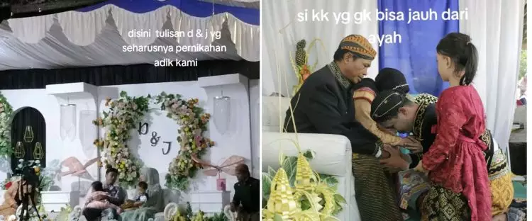 Momen pasangan suami-istri gantikan adik yang melahirkan jelang resepsi, rasanya bak nikah dua kali