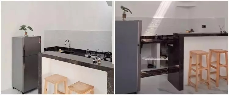 Mewah tanpa kitchen set, 9 potret dapur mini bar perpaduan warna ...