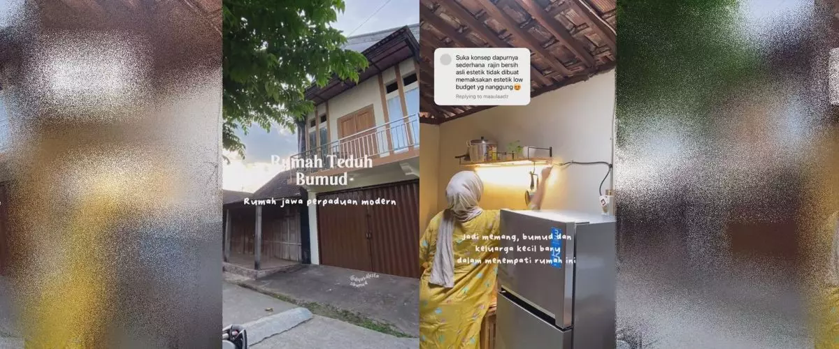Desain dapur perpaduan Jawa modern ini estetiknya sederhana tapi bikin ...