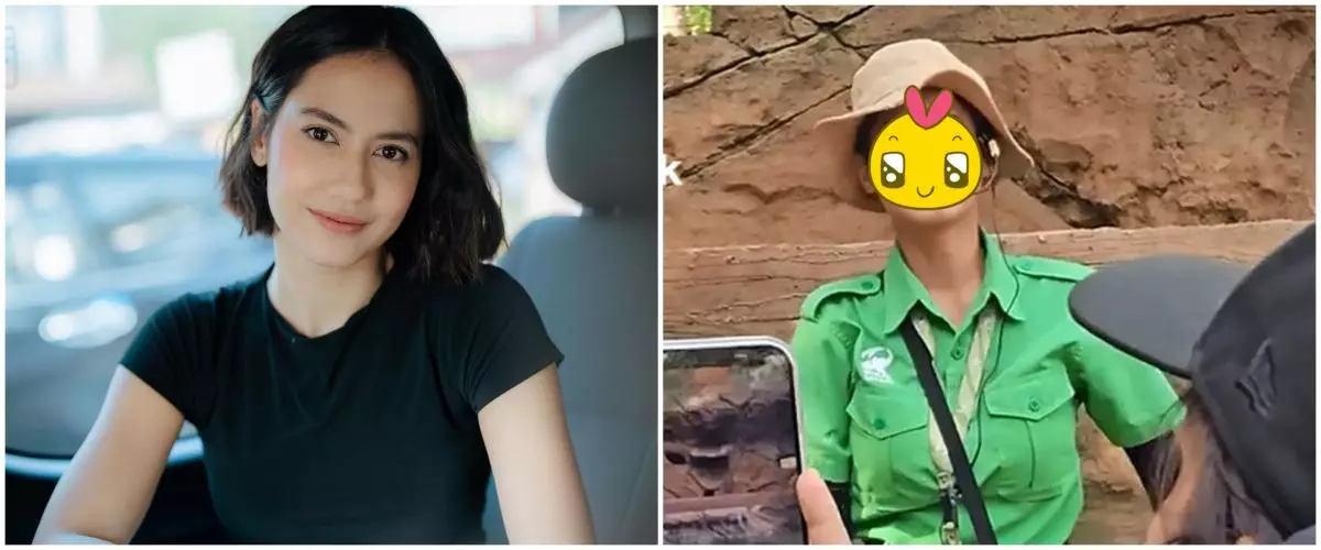 Disangka banting setir dari artis, potret tour guide satwa ini wajahnya ...