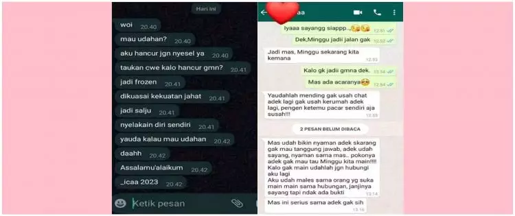 11 Chat lucu pacar marah-marah ini nggak usah dilawan mending pasrah ...