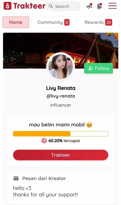 Dituding beli mobil mewah untuk ibunya dari hasil buka donasi, begini klarifikasi Livy Renata