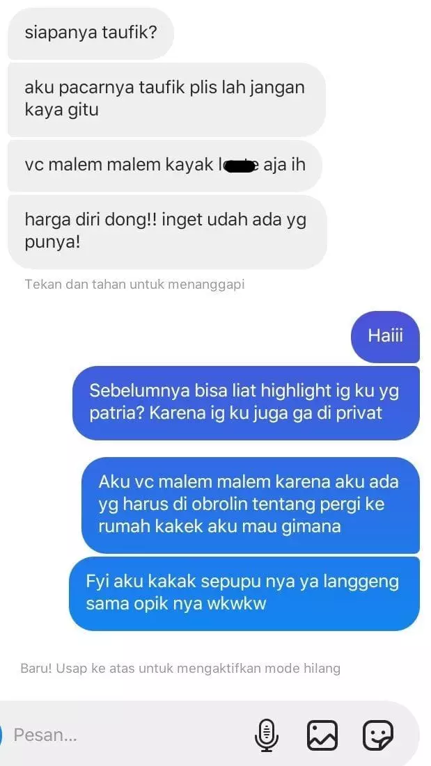 11 Chat lucu orang salah labrak karena cemburu ini endingnya jadi malu sendiri