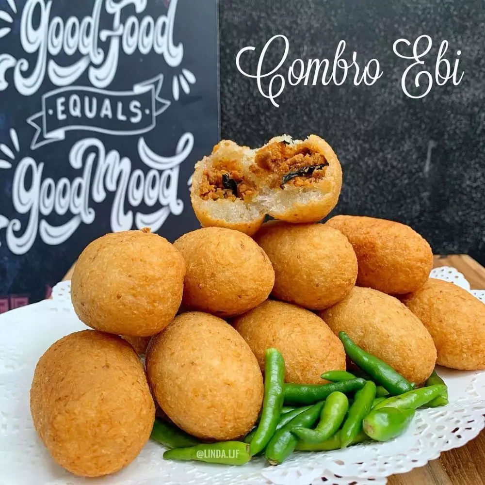 How to make combro ebi, fried food that is tasty on the outside and ...