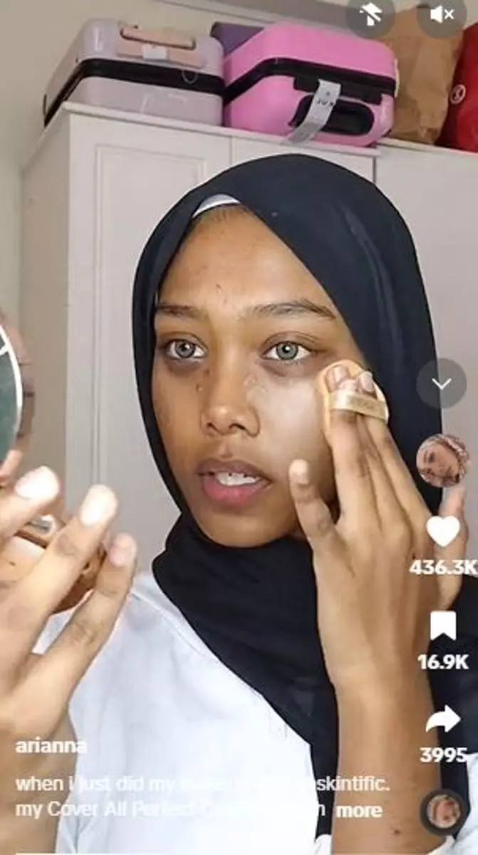 The make-up transformation of this girl with brown skin and panda eyes is amazing, her eye make ...
