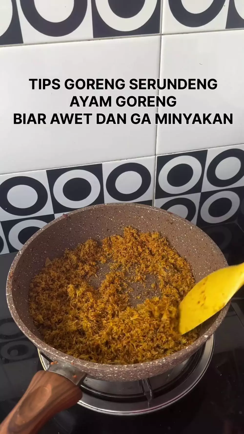 How to fry chicken serundeng so it is not oily and lasts at room ...
