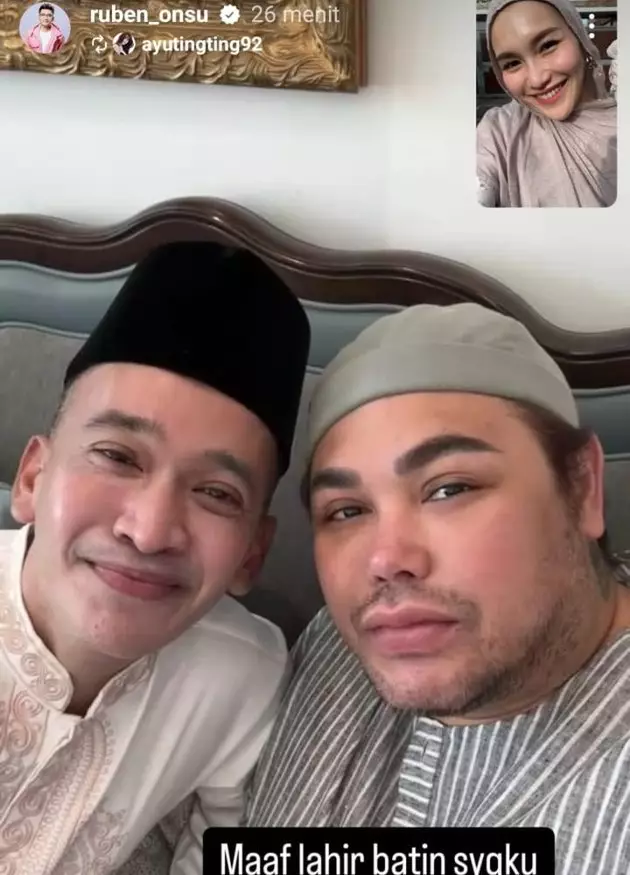 Ruben Onsu umumkan mualaf, jalani Salat Id perdana bareng Ivan Gunawan, ini 11 potretnya